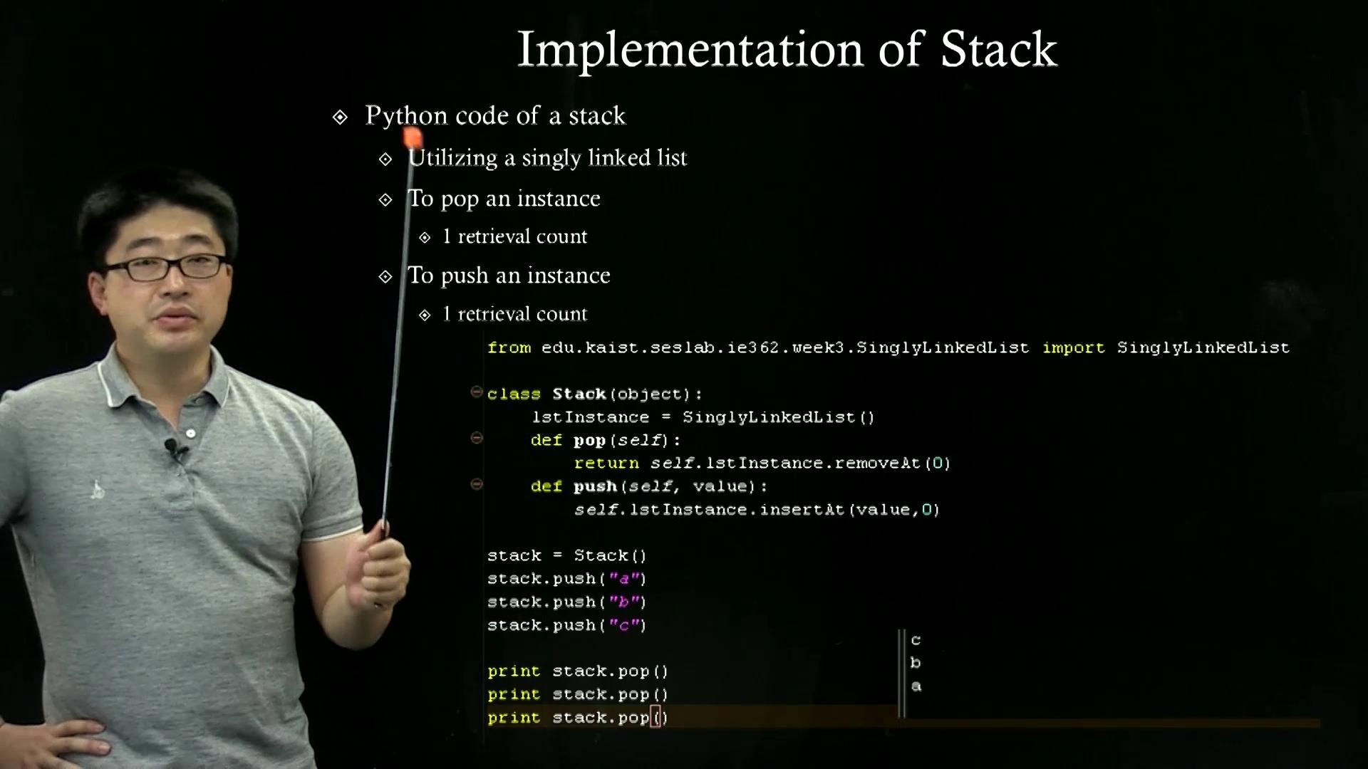 데이터 구조 및 분석 Linear Structure And Dynamic Programming Stack Edwith 
