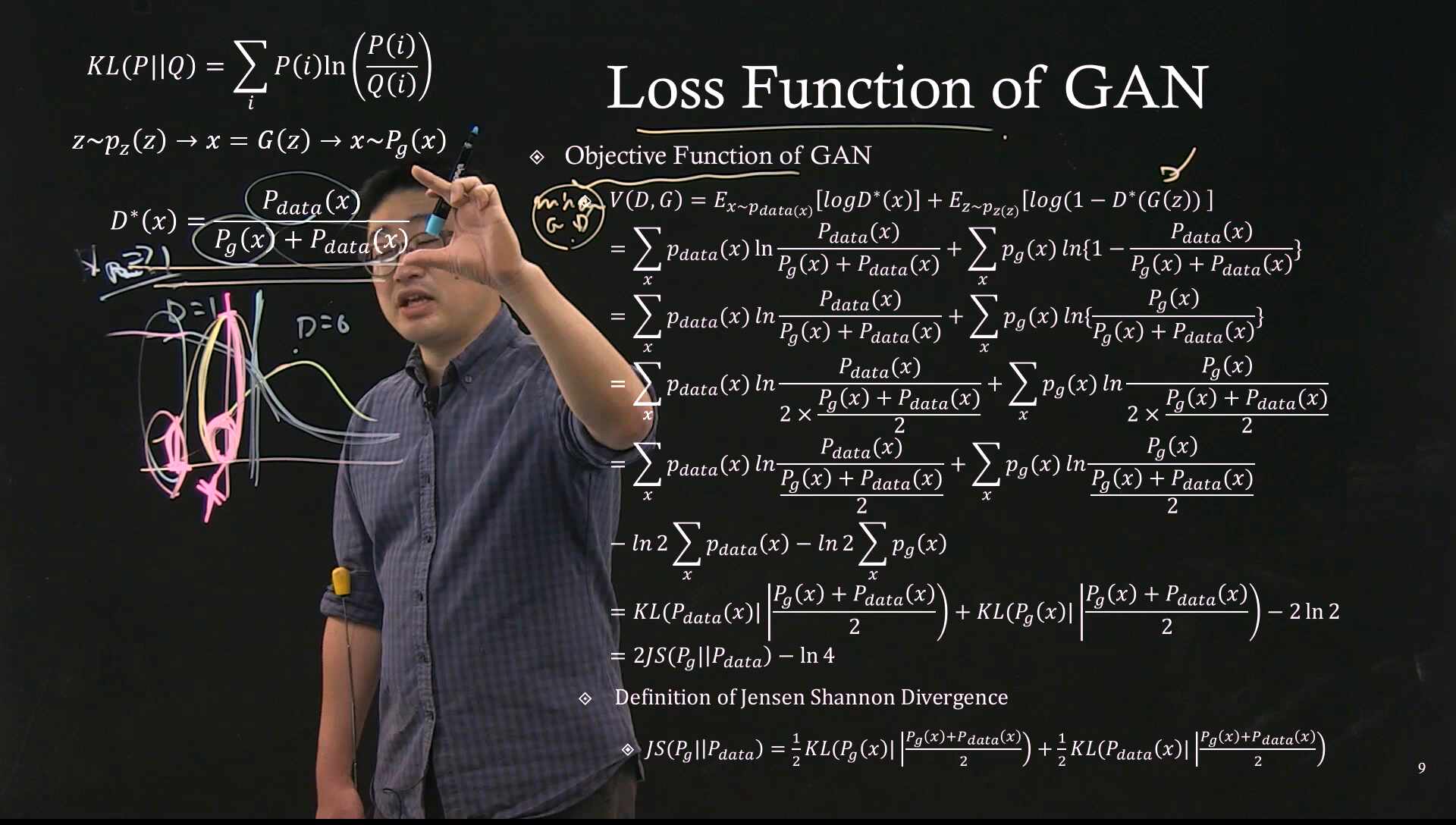 인공지능 및 기계학습 심화3 > GAN Objectives and Structures: Loss Function : edwith