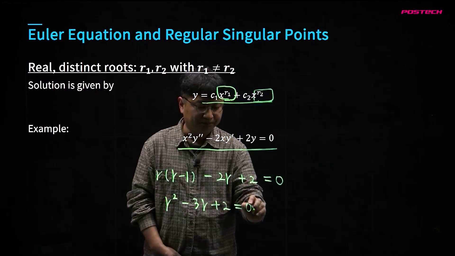 미분방정식(Differential Equation) Part 1 > Euler Equation and Regular ... 미분방정식(Differential Equation) Part 1 > Euler Equation and Regular ...